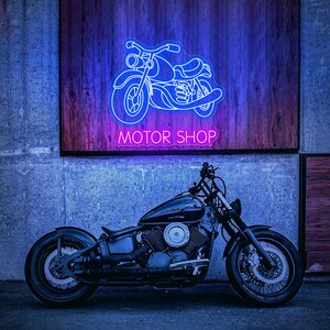 Custom Motor Sign, Motor Neon Sign, Motor Wall Decor, Motorbike Led ...