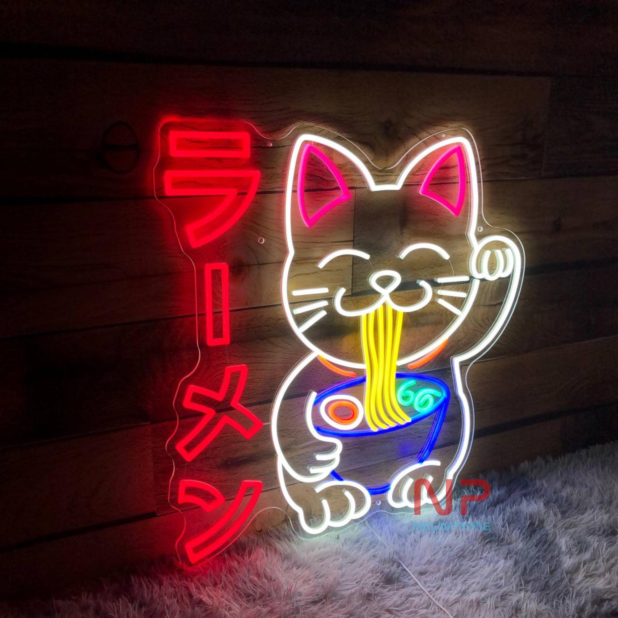 Onigiri Riceball Neon Sign – Kawaii Japanese Food LED Light, Sushi Bar ...