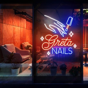 Nail Room Custom Neon Sign, Custom Neon Sign, Salon Decor, Hair Salon ...