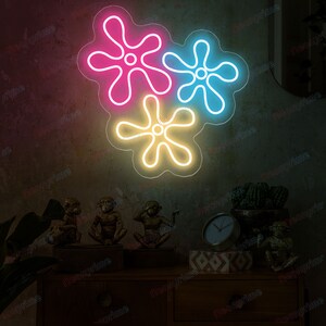 Spongebob Flower Neon Sign, Flower Neon Sign, Wedding Neon Sign, Led ...