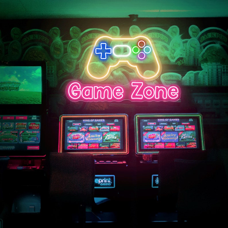 Custom Game Zone Sign, Gift for Him, Gamer Gift, Husband Gift, Game ...