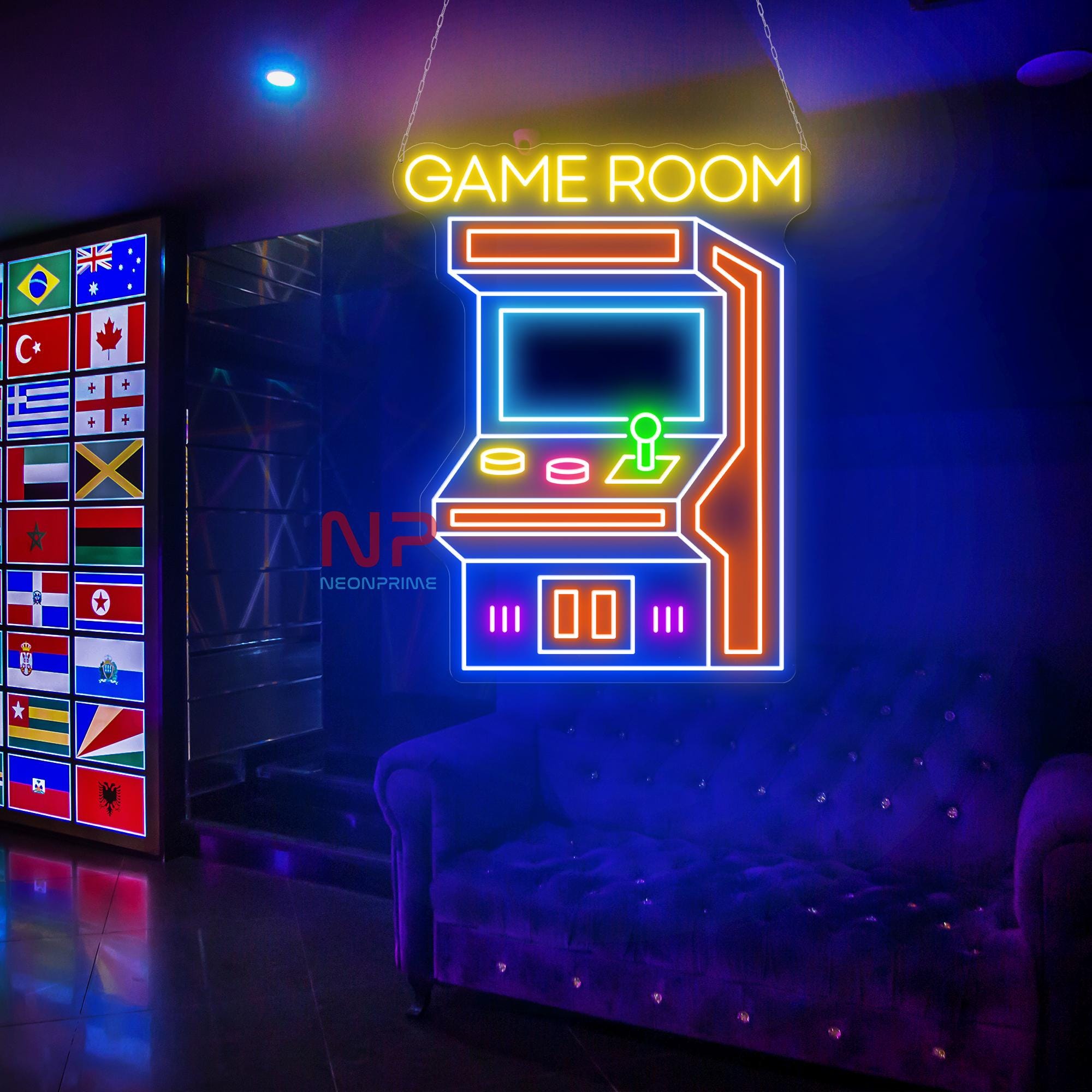 Game Room Sign, Game Room Decor Sign Custom, Arcade Wall Decor, Neon ...