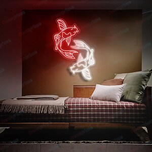 Custom Japan Neon Sign,koi Fish Neon Sign, Japanese Neon Sign, Koi ...