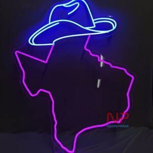 Don't Mess With Texas Neon Sign Custom Texas LED Light UV Printing ...