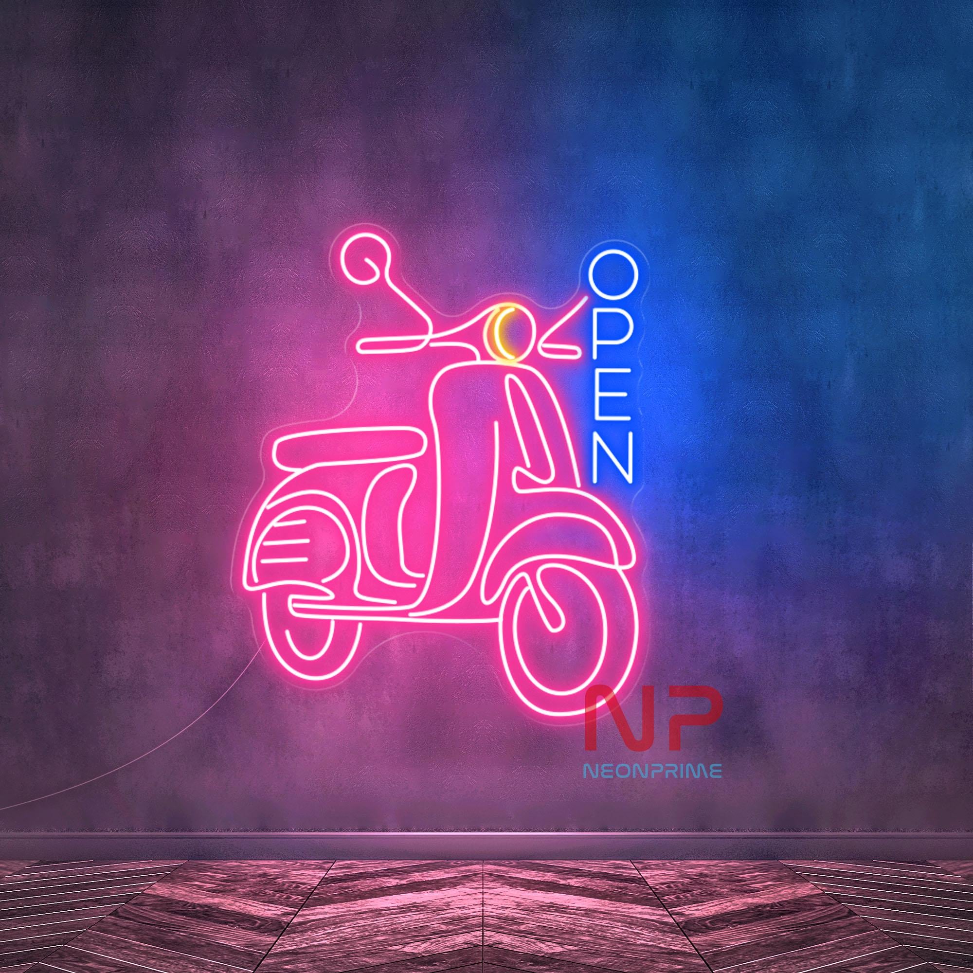 Vespa Neon Sign, Vespa Led Neon Sign, Vespa Light Sign, Custom Neon ...