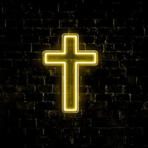 Cross Jesus Home Decoration Flex Silicone LED Neon Sign, Custom Led ...