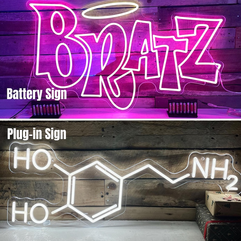 Battery-powered Neon Sign Custom Logo Sign Custom Neon Sign Battery ...