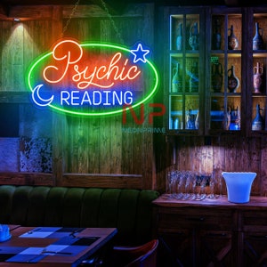 Psychic Reading Neon Sign, Psychic Shop Neon, Tarot Decor, Custom Neon ...