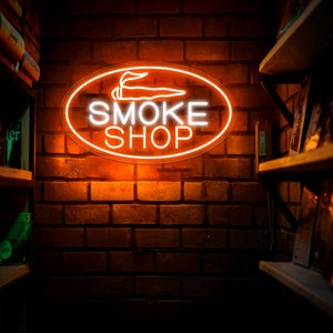 Smoke Shop Led Sign, Custom Neon Sign, Stoner Neon Sign, Smoke Neon ...