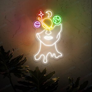Custom Galaxy Brain Neon Sign, Personalized Neon Light, Wall Decor,led ...