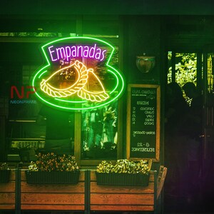 Empanadas Neon Sign, Spanish Empanadas Led Sign, Custom Neon Led Light ...