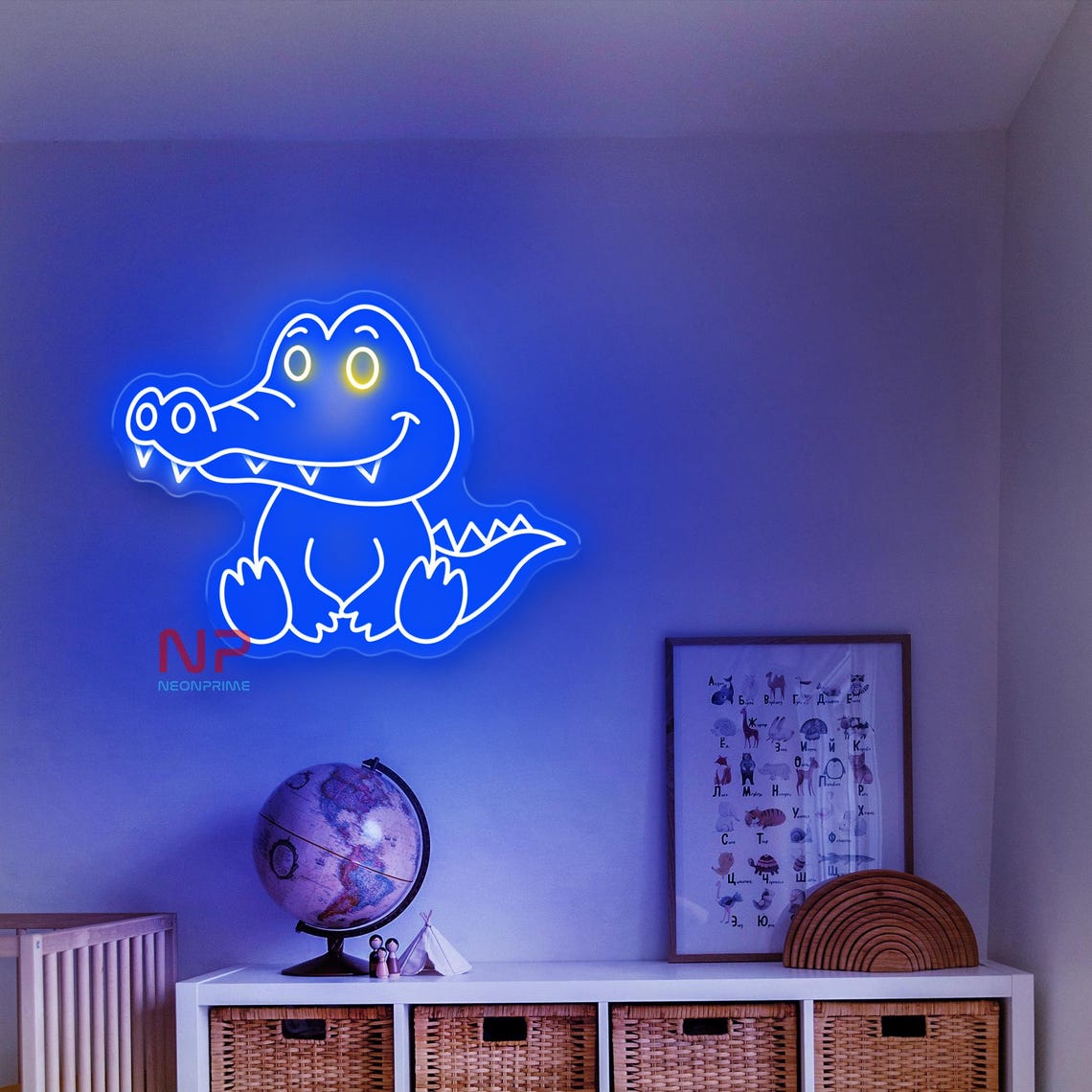 Crocodile Neon Sign Crocodile Neon Light Alligator Neon Sign Neon ...