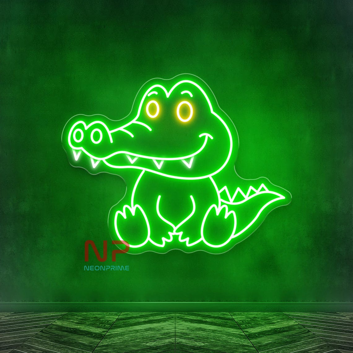 Crocodile Neon Sign Crocodile Neon Light Alligator Neon Sign Neon ...