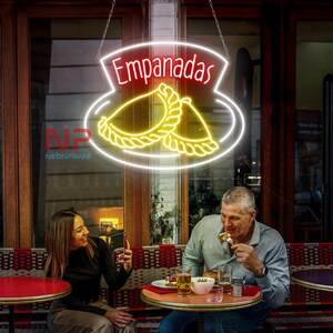 Empanadas Neon Sign, Spanish Empanadas Led Sign, Custom Neon Led Light ...