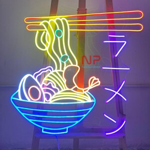 Cat Ramen Neon Sign, Ramen LED Neon Sign, Japanese Ramen Sign, Custom ...