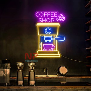 Coffee Maker Neon Sign - Etsy