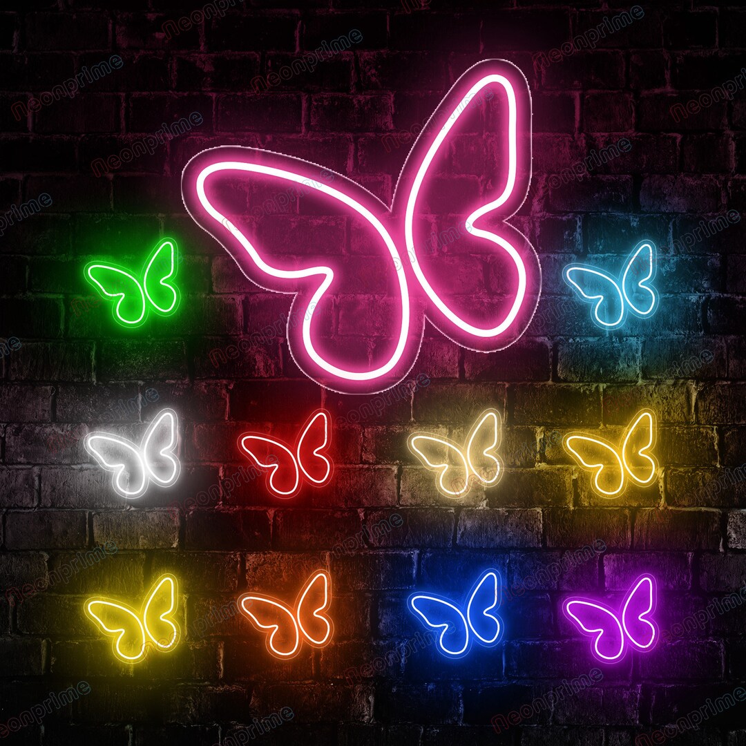 Butterfly Neon Signs, Wall Signs Neon Lights for Bedroom, Butterfly ...