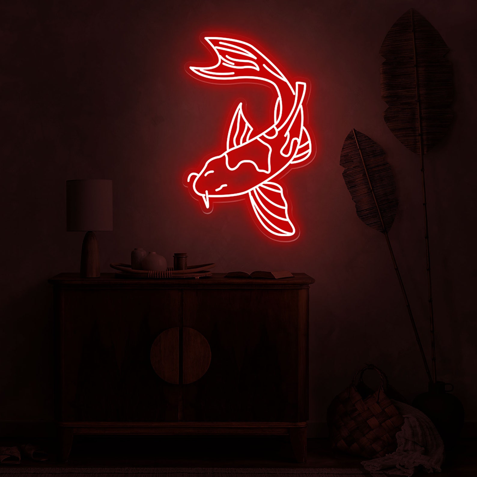 Koi Fish Neon Sign Japanese Neon Sign Custom Japan Neon - Etsy