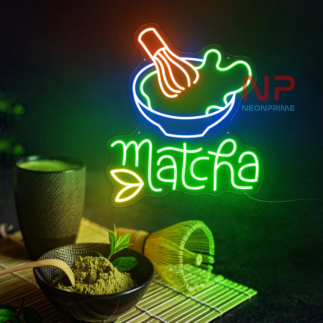 Matcha Neon Sign, Matcha LED Neon Sign, Matcha Decor Sign, Matcha Lover ...