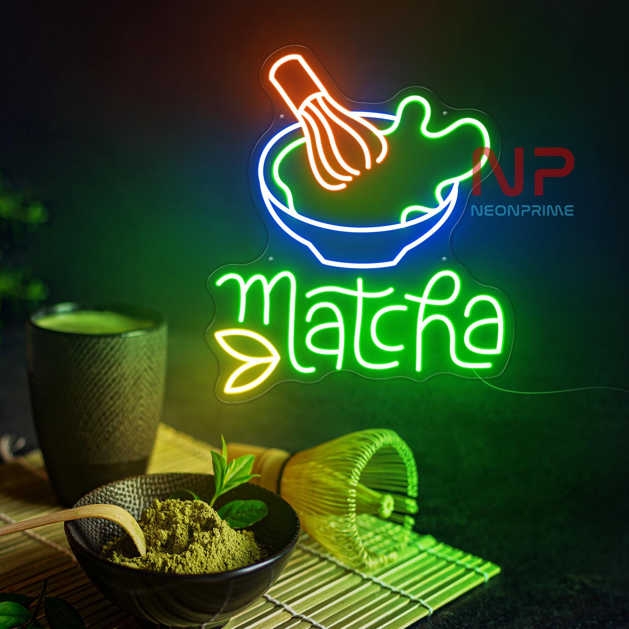 Matcha Neon Sign, Matcha LED Neon Sign, Matcha Decor Sign, Matcha Lover ...