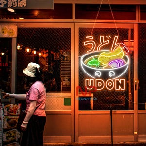 Udon Neon Sign, Japanese Cuisine LED, Japanese Food Led, Udon Light ...