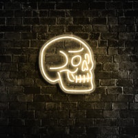 Skeleton - LED Neon Sign, Spooky Halloween Led Decor, Scary Halloween ...