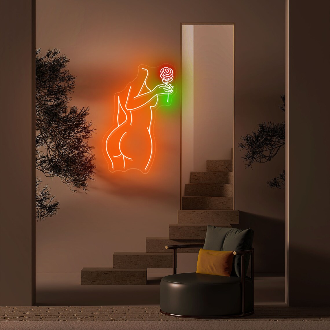 Woman Body Neon Sign Custom Neon Sign Woman Body Led Light - Etsy