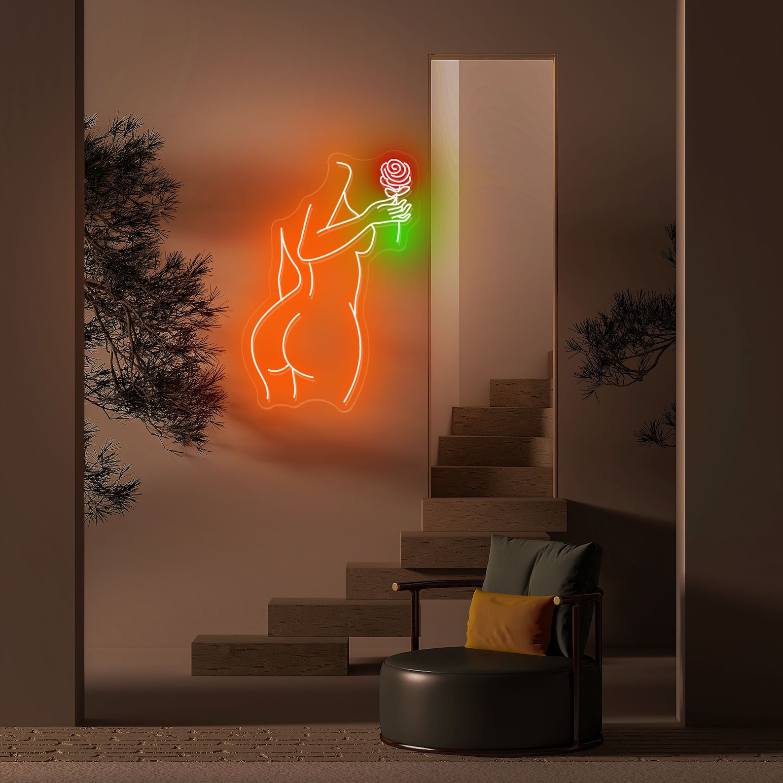 Woman Body Neon Sign Custom Neon Sign Woman Body Led Light - Etsy