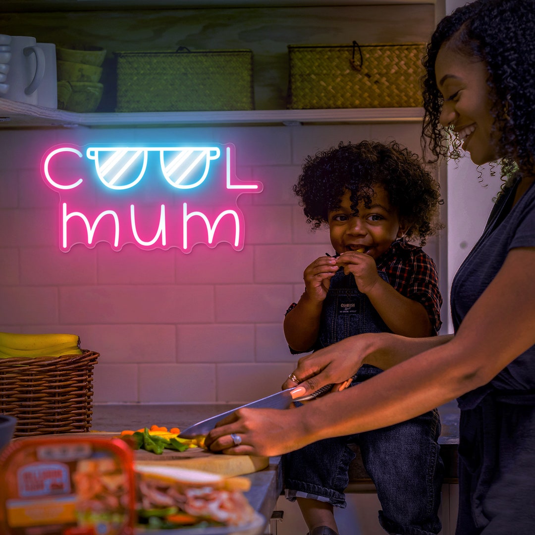 Cool Mom Neon Sign,cool Mum Neon Light,custom Neon Sign, MOM Neon LED ...
