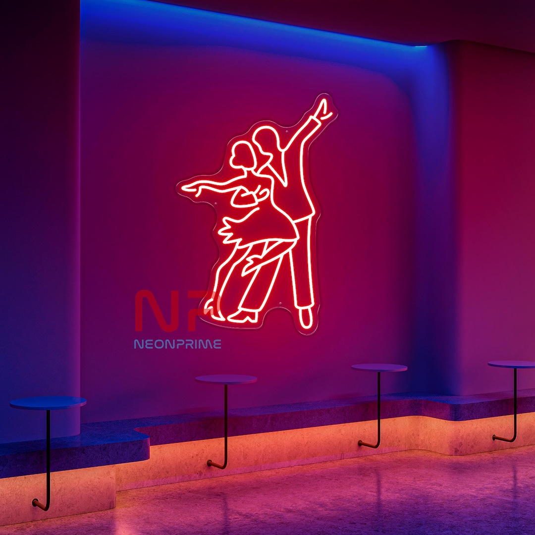 Dancers Neon Sign Ballroom Dancing LED Custom Couple Dance Sign Disco ...