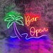Bar Open Neon Sign, Open Sign for Bar, Neon Bar Signs, Bar Store Logo ...