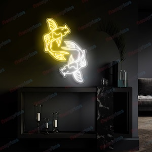 Custom Japan Neon Sign,koi Fish Neon Sign, Japanese Neon Sign, Koi ...