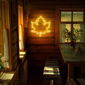 Maple Leaf Neon Sign, Green Leaf Neon Sign, Plant Neon Sign, Neon Maple ...