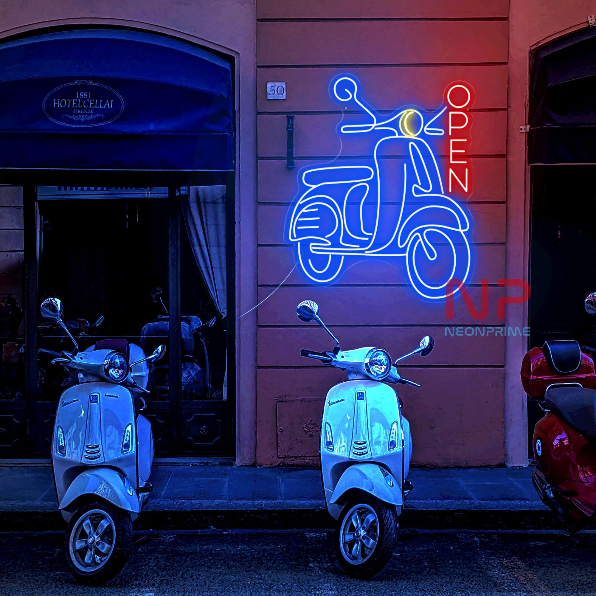 Vespa Neon Sign, Vespa Led Neon Sign, Vespa Light Sign, Custom Neon ...