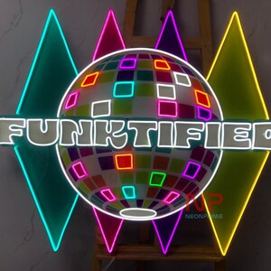 Disco Diva Neon Sign, Disco Party Sign, Retro Disco Ball Sign, Disco ...