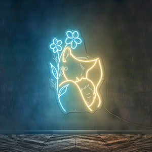 Mother Hug Baby Neon Sign Mother's Day Gift Mother's Day Gift for Mom ...