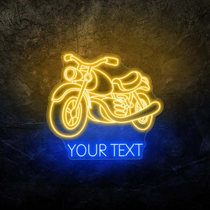 Custom Motor Sign, Motor Neon Sign, Motor Wall Decor, Motorbike Led ...
