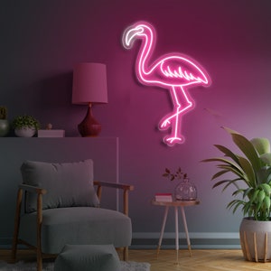 Flamingo Neon Sign, Animal Neon Sign, Custom Neon Sign, Wedding Neon ...