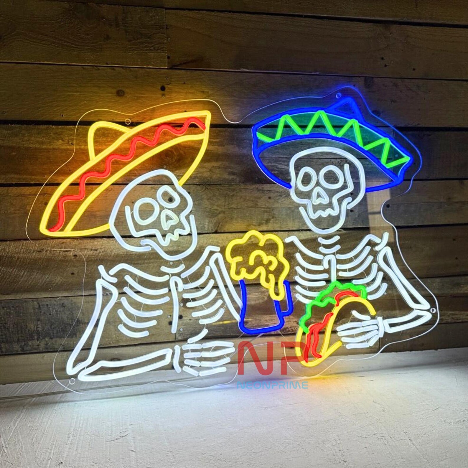 Taste of Indian Neon Sign, Indian Food Sign, Opening Gift, Restaurant ...