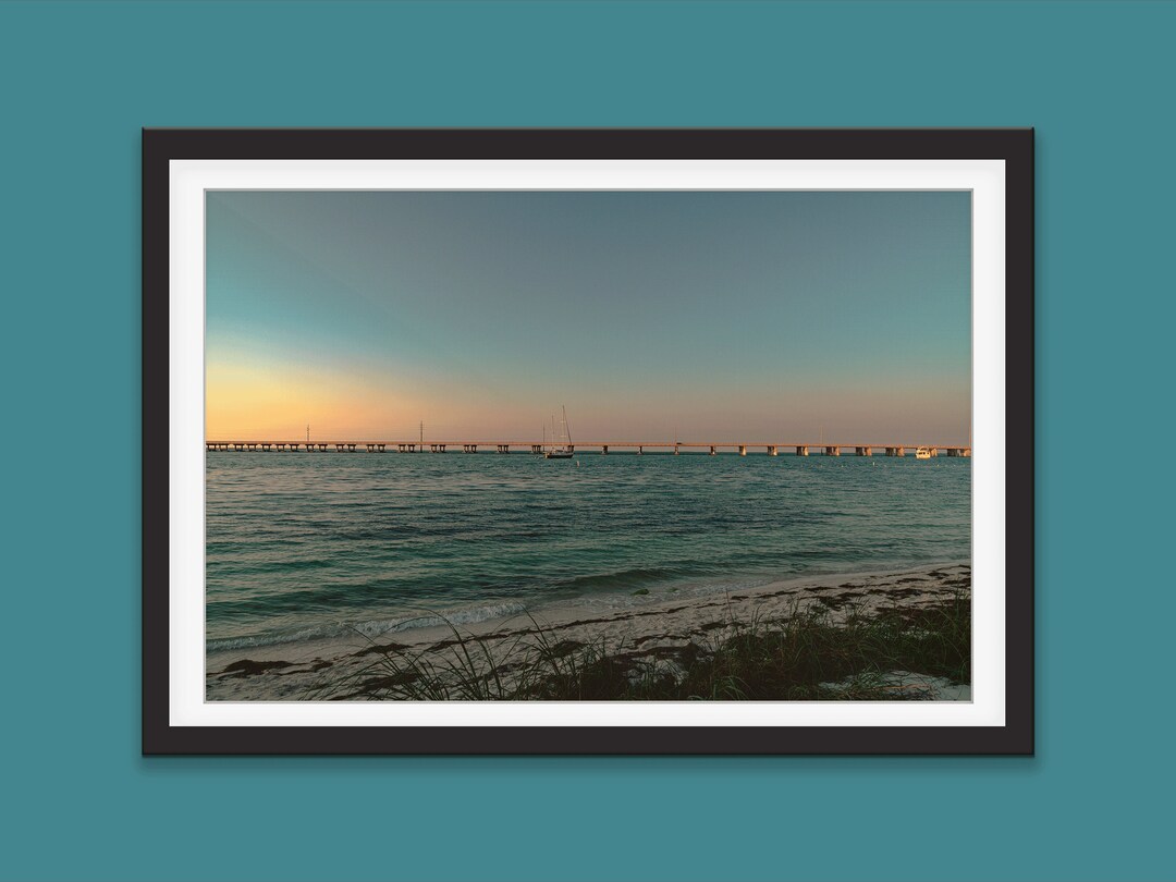 Pier Photography Print Florida Keys Print Beach Wall Art Tropical Wall ...