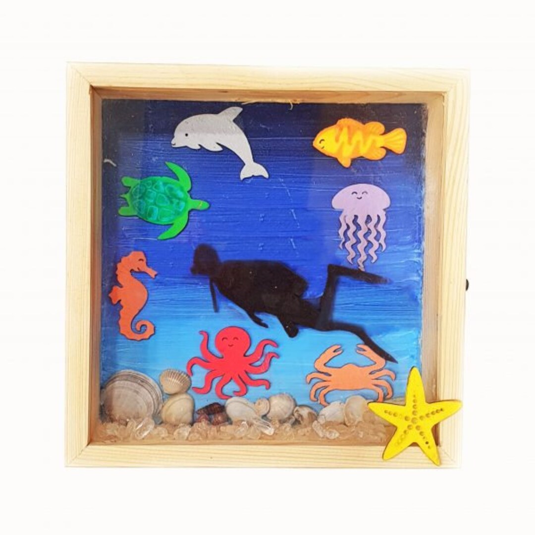 Under the Sea Craft Kit for Kids DIY Art Scuba Diver Sea Creatures Fund ...