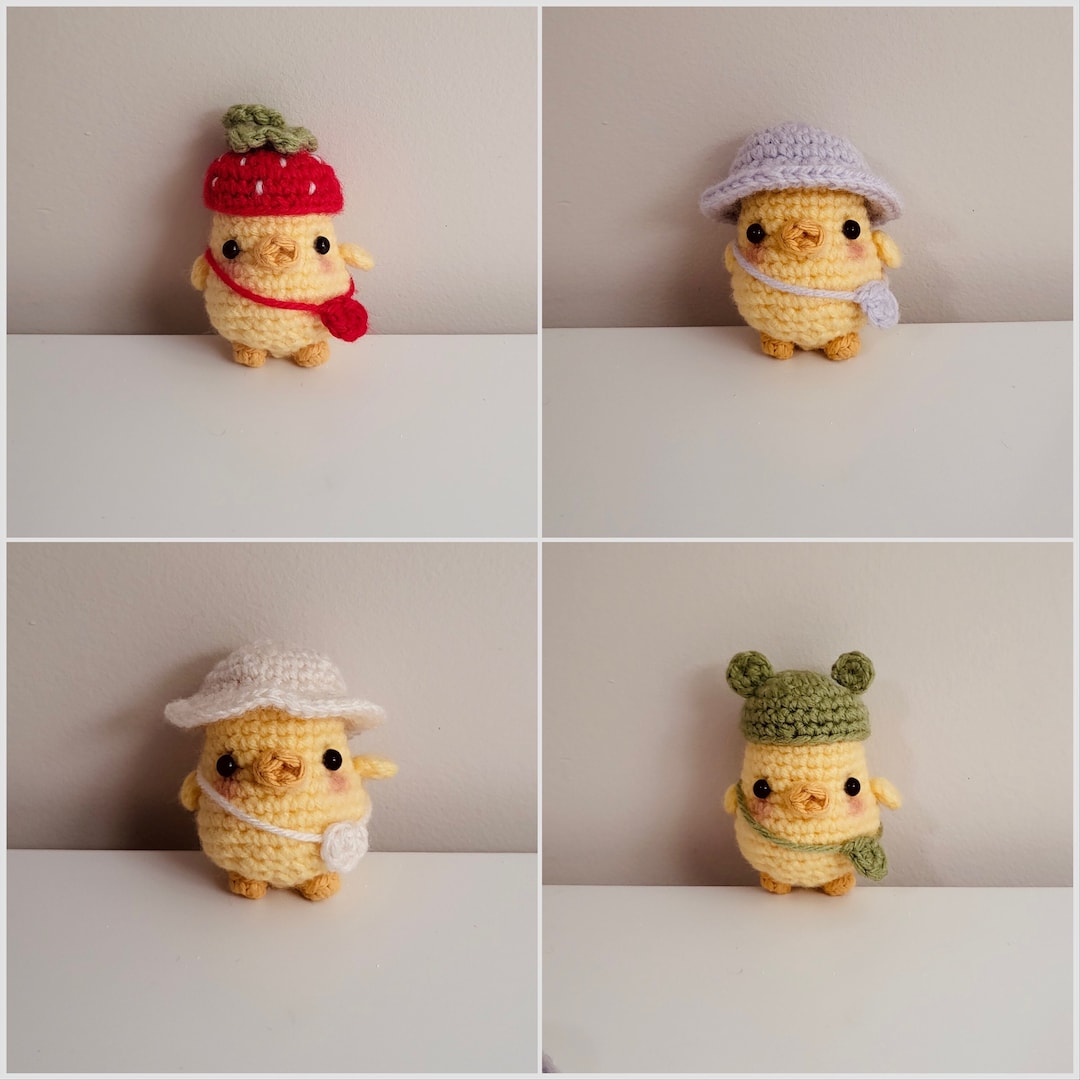 4 Types Crochet Duck Keychain - Etsy