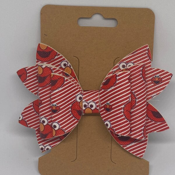 Elmo Hair Bow - Etsy