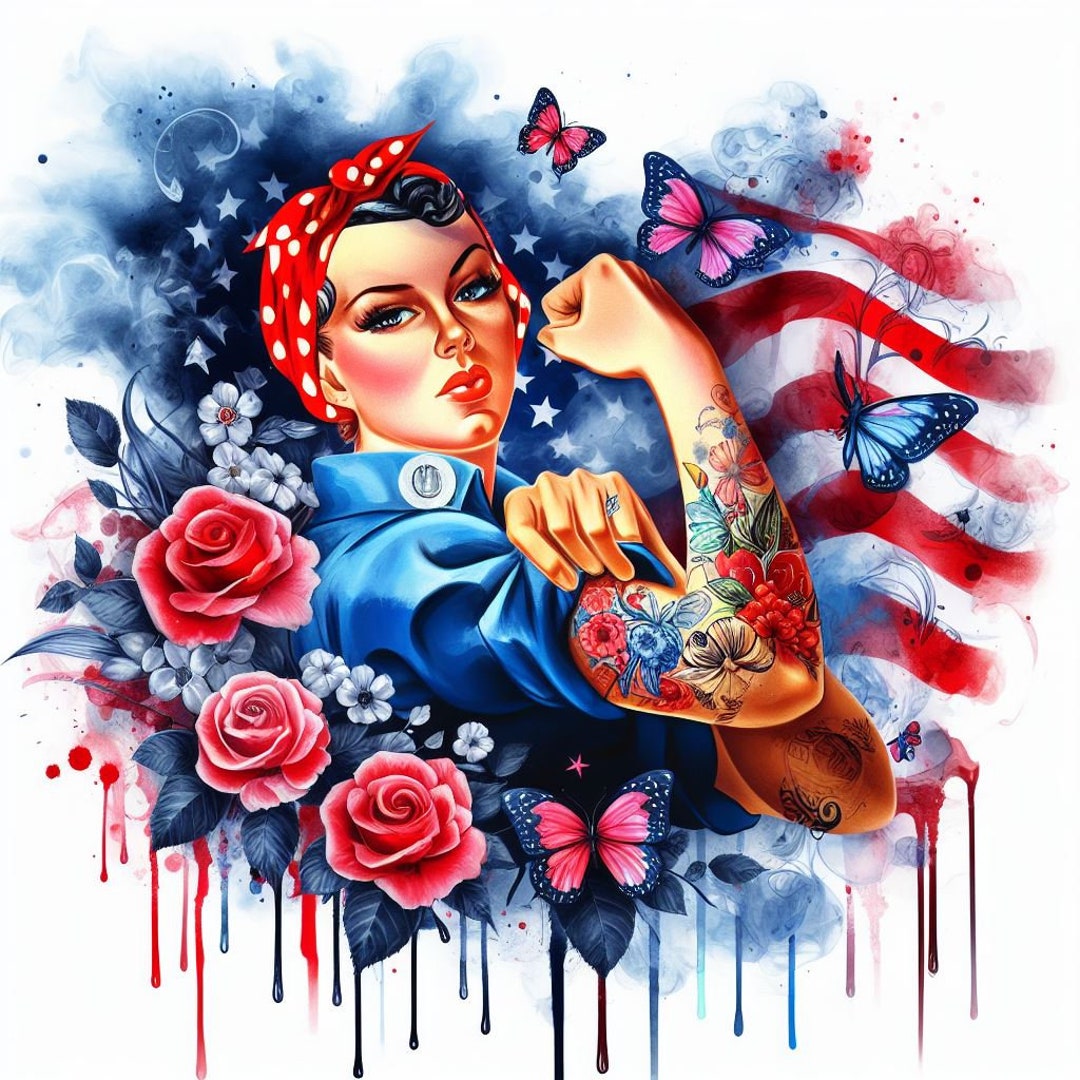 Patriotic, Flag, Rosie the Riveter - Etsy