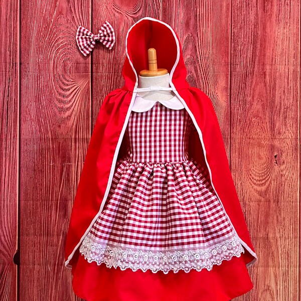 Halloween Costume Toddler Red Riding Hood - Etsy