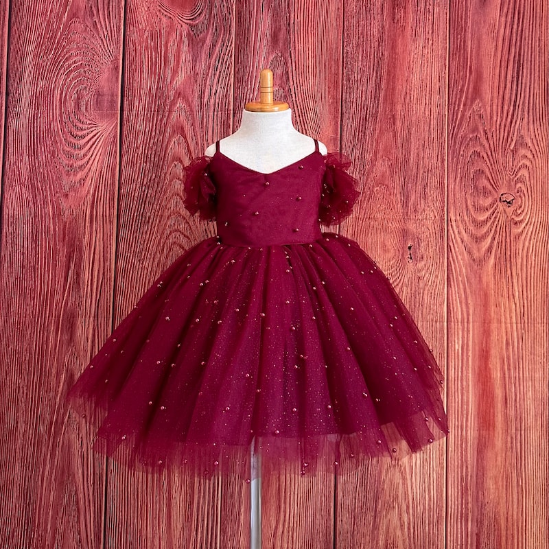 Big Girl Burgundy Dress - Etsy