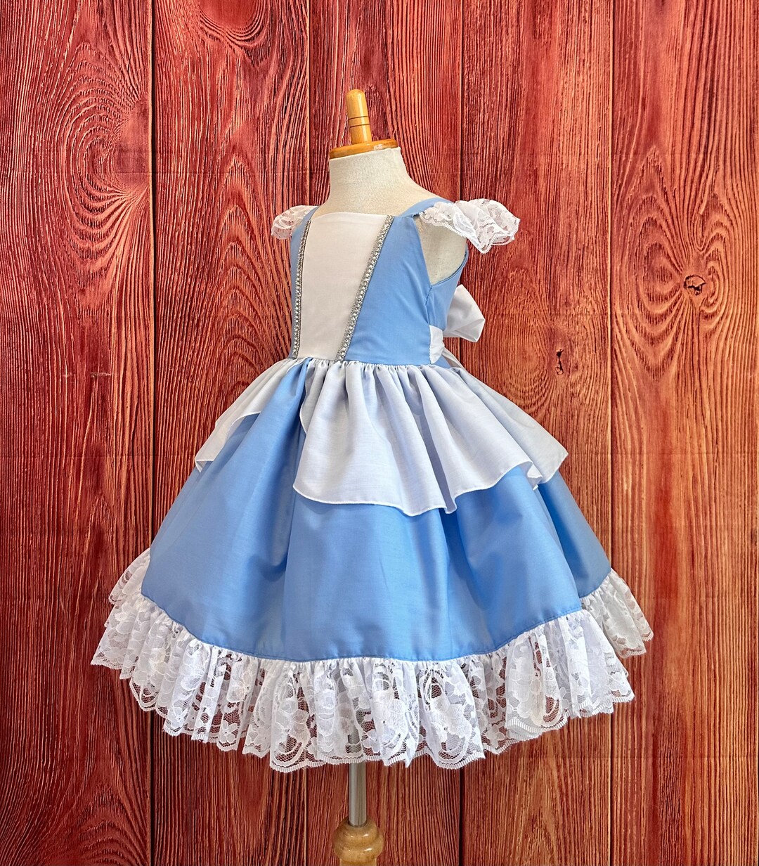 Baby Blue Princess Ball Gown Vintage Elegant Toddler Junior Summer Girl ...
