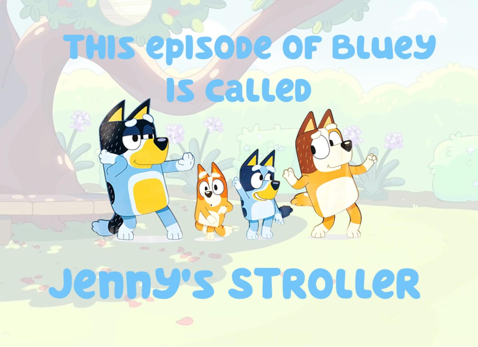 Personalized Bluey Stroller Flag, Theme Park Wheelchair Tag - Etsy