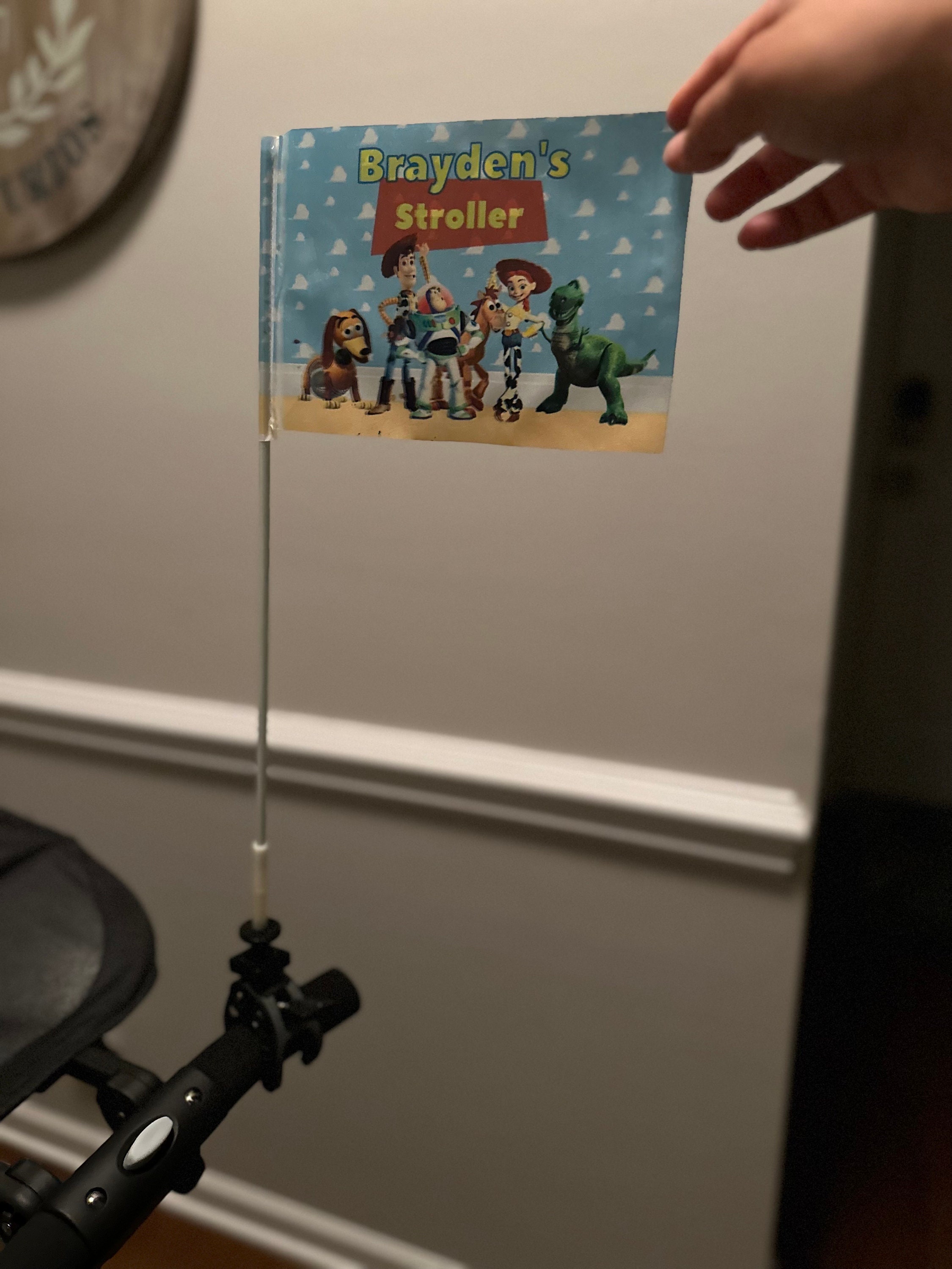 Disney Stroller Tag, Stroller Flag, Pixar, Toy Story, Woody, Buzz ...