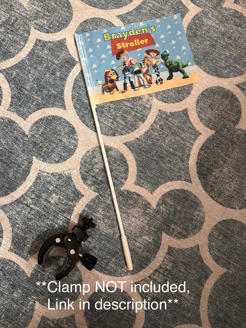 Disney Stroller Tag, Stroller Flag, Pixar, Toy Story, Woody, Buzz ...
